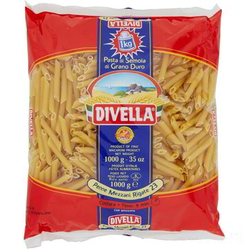 Penne mezzani rigate DIVELLA 1000 G - Coop Shop