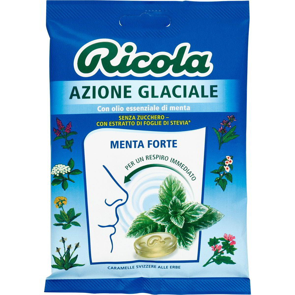 Caramelle alla menta azione glaciale RICOLA 70 G - Coop Shop