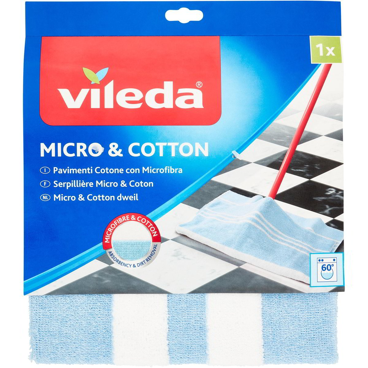 Panno cotone in microfibra per pavimenti VILEDA 1 PZ - Coop Shop