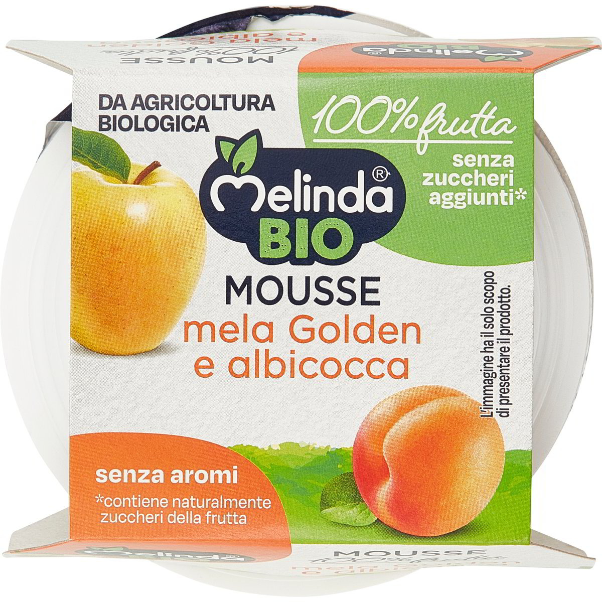 Mousse frutta mela e albicocca x2 MELINDA 2 X 100 G - Coop Shop