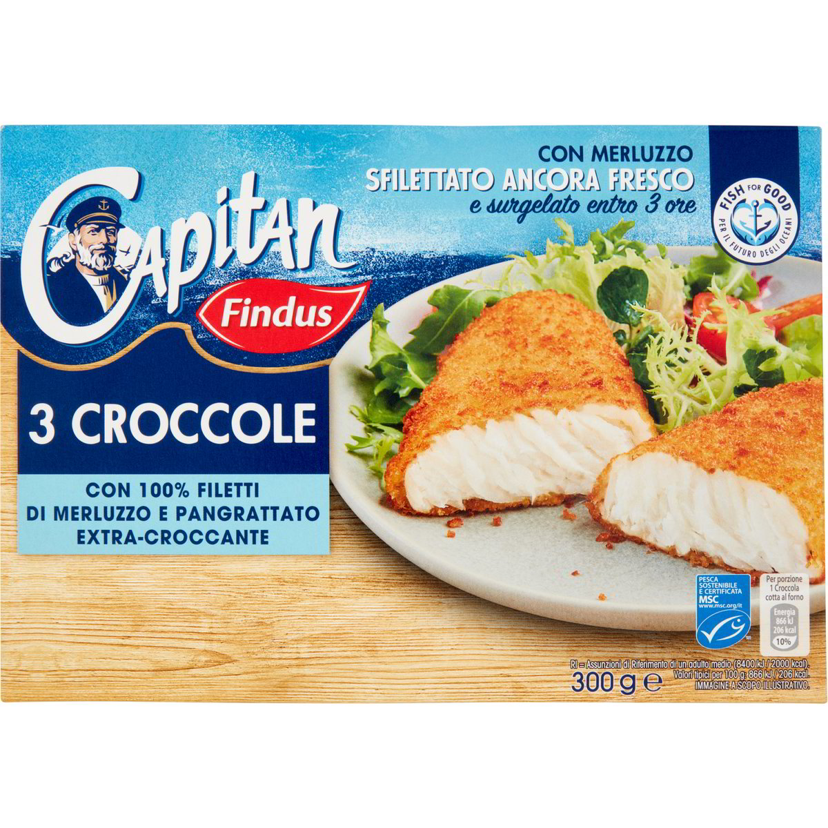 Merluzzo croccole classiche CAPITAN FINDUS 300 G - Coop Shop