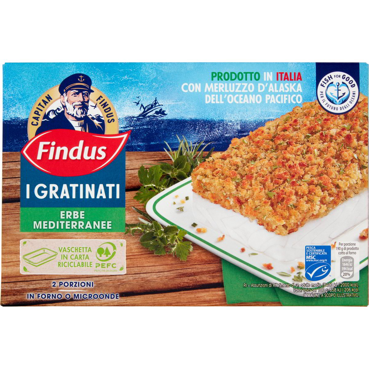 Merluzzo panato d'Alaska con erbe mediterrane FINDUS 380 G - Coop Shop