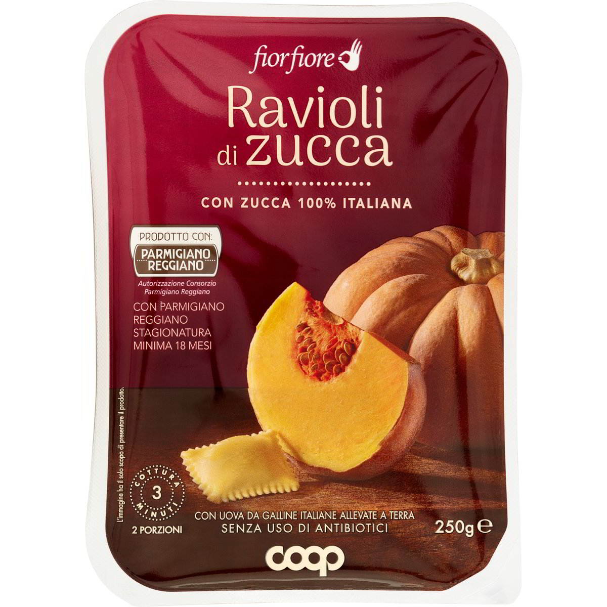 Ravioli di zucca COOP - FIOR FIORE 250 G - Coop Shop