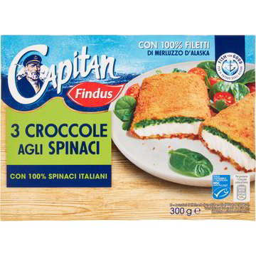 Merluzzo croccole con spinaci CAPITAN FINDUS 300 G - Coop Shop