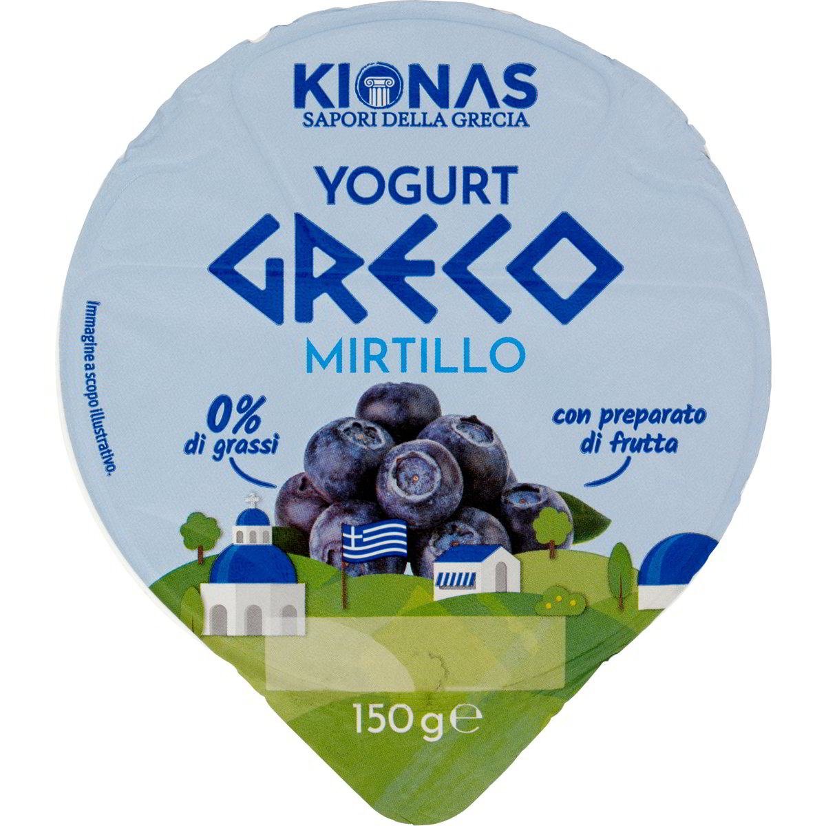 Yogurt greco mirtillo 0% grassi KIONAS 150 G - Coop Shop