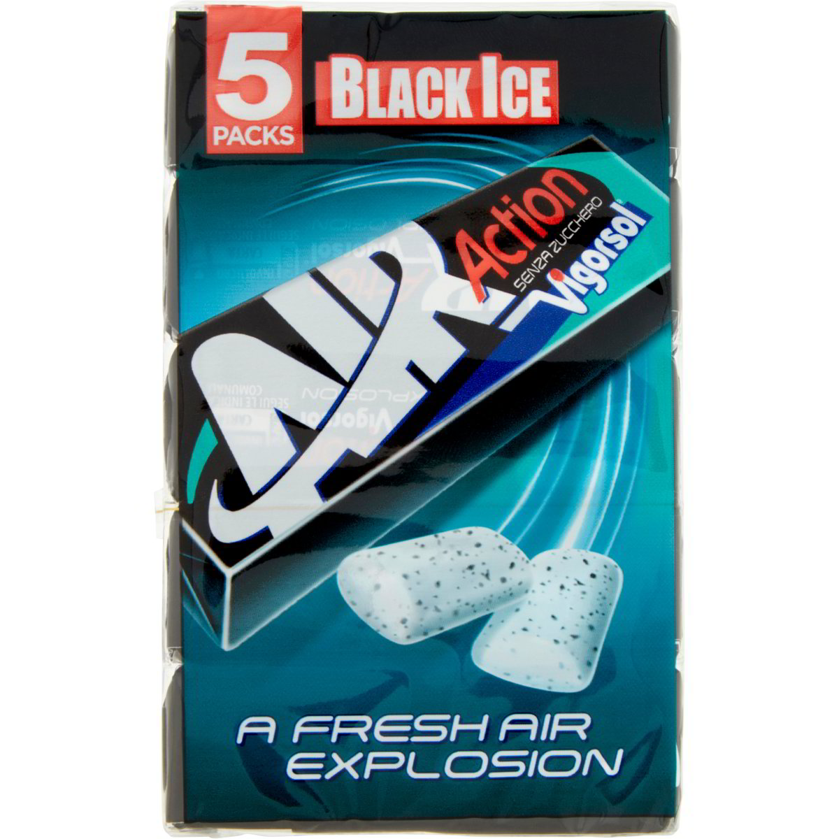 Chewing gum air action black ice x5 VIGORSOL 1 PZ - Coop Shop