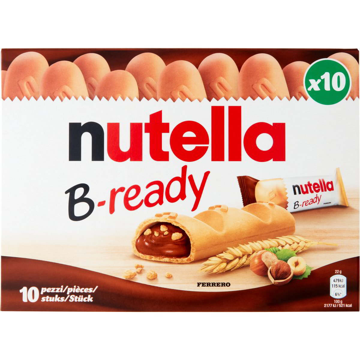Nutella b-ready FERRERO 10 X 22 G - Coop Shop