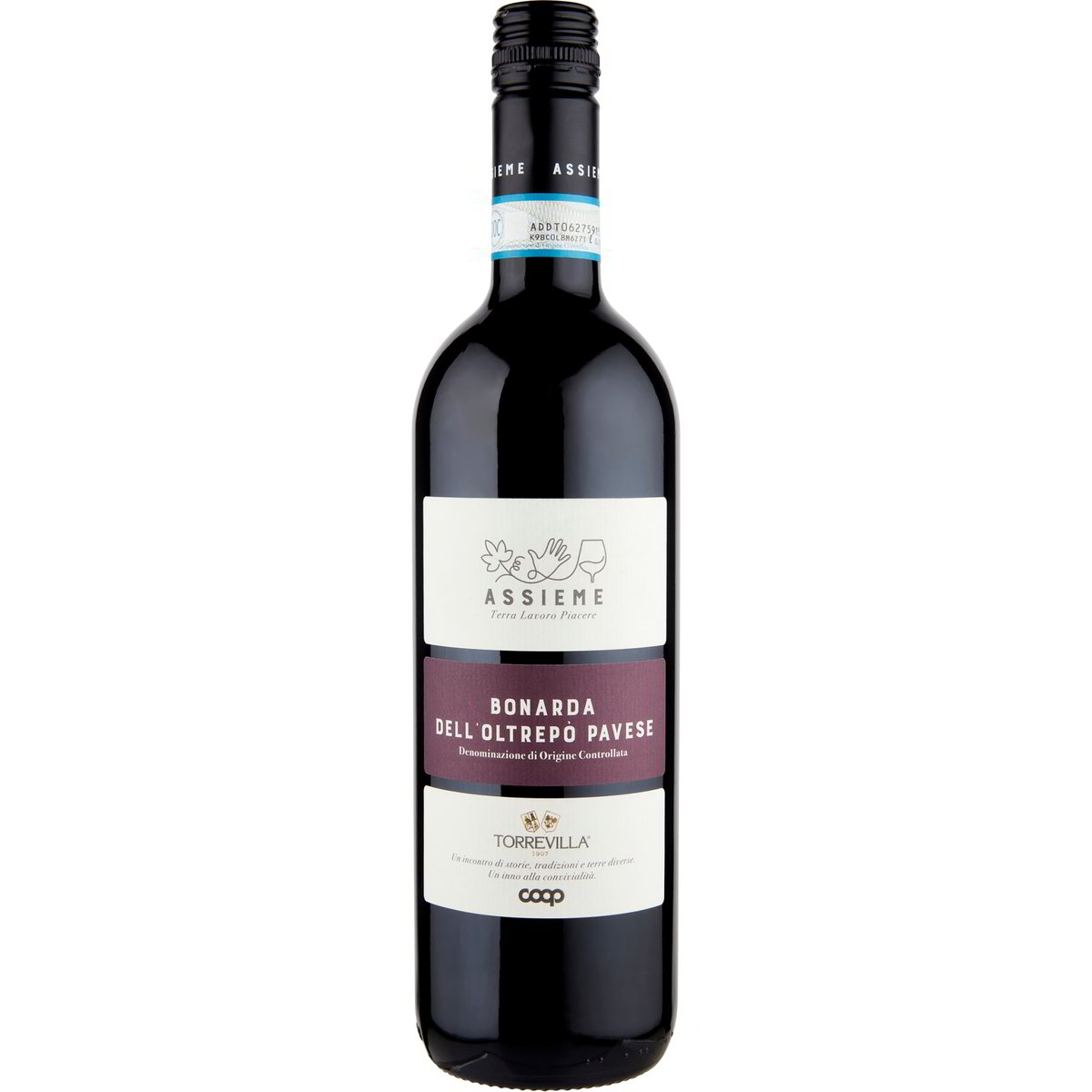 Vino rosso frizzante bonarda DOC COOP - ASSIEME 750 ML - Coop Shop
