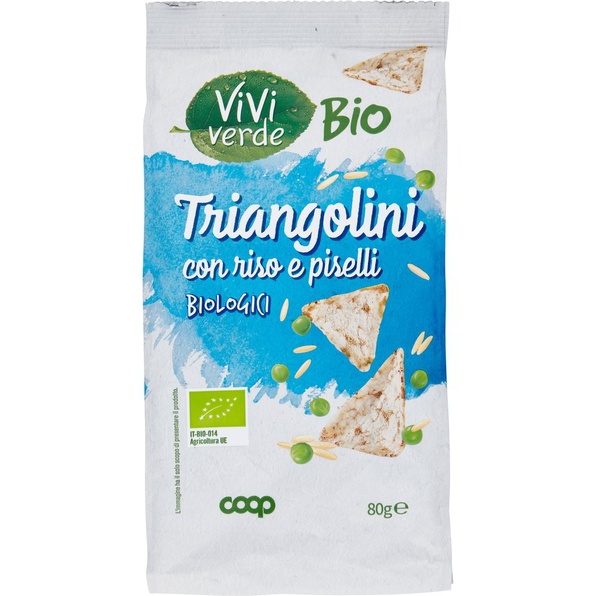 Patatine triangolini di riso con piselli COOP - VIVI VERDE 80 G - Coop Shop