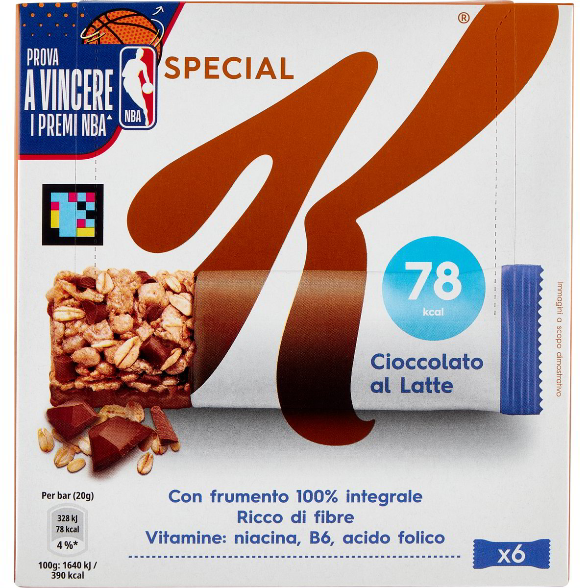Barrette di cioccolato al latte special k KELLOGG'S 6 X 20 G - Coop Shop