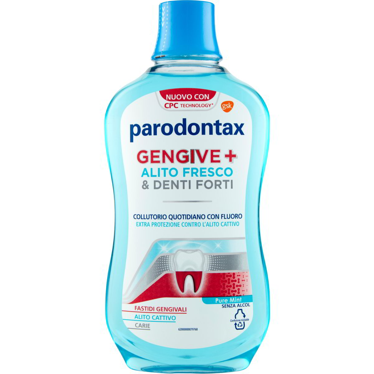 Collutorio gengive sane alito fresco gengive+ mint PARODONTAX 500 ML ...