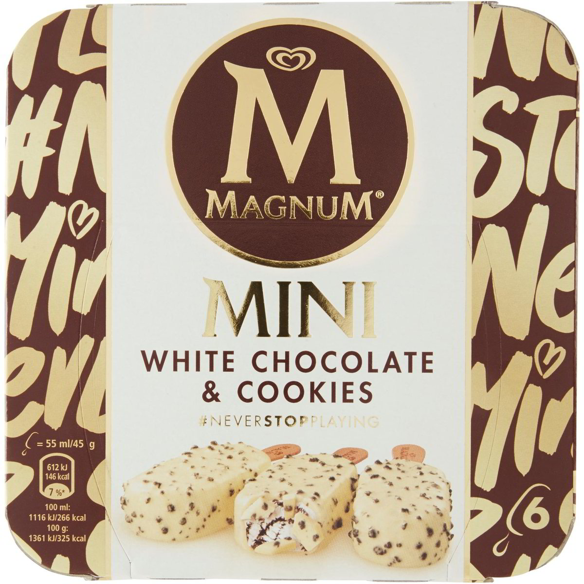 Magnum mini cioccolato bianco e cookies ALGIDA 6 X 45 G - Coop Shop