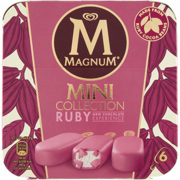 Magnum mini collection ruby ALGIDA 6 X 43 G - Coop Shop