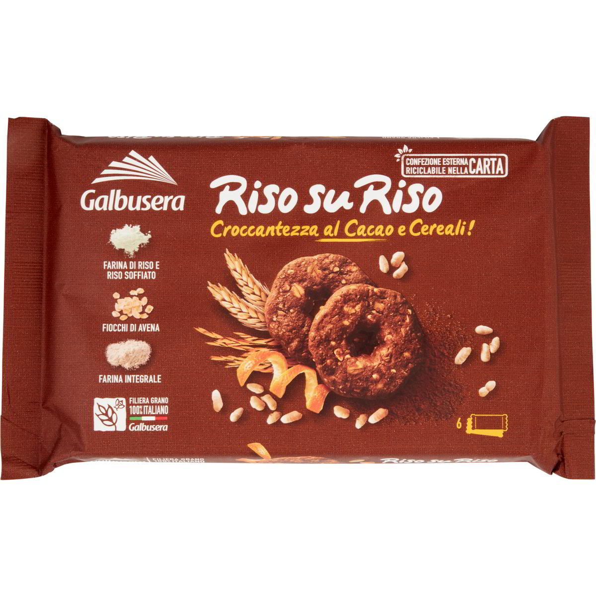 Frollini riso su riso al cacao e scorza d'arancio GALBUSERA 6 X 36,6 G ...