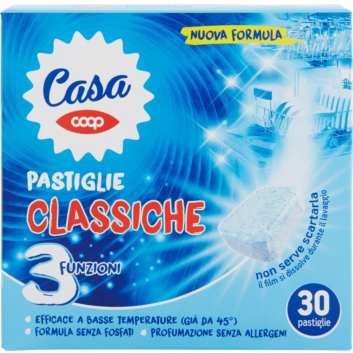 Pastiglie lavastoviglie classiche 3 funzioni x30 COOP - CASA 30 X 14 G ...