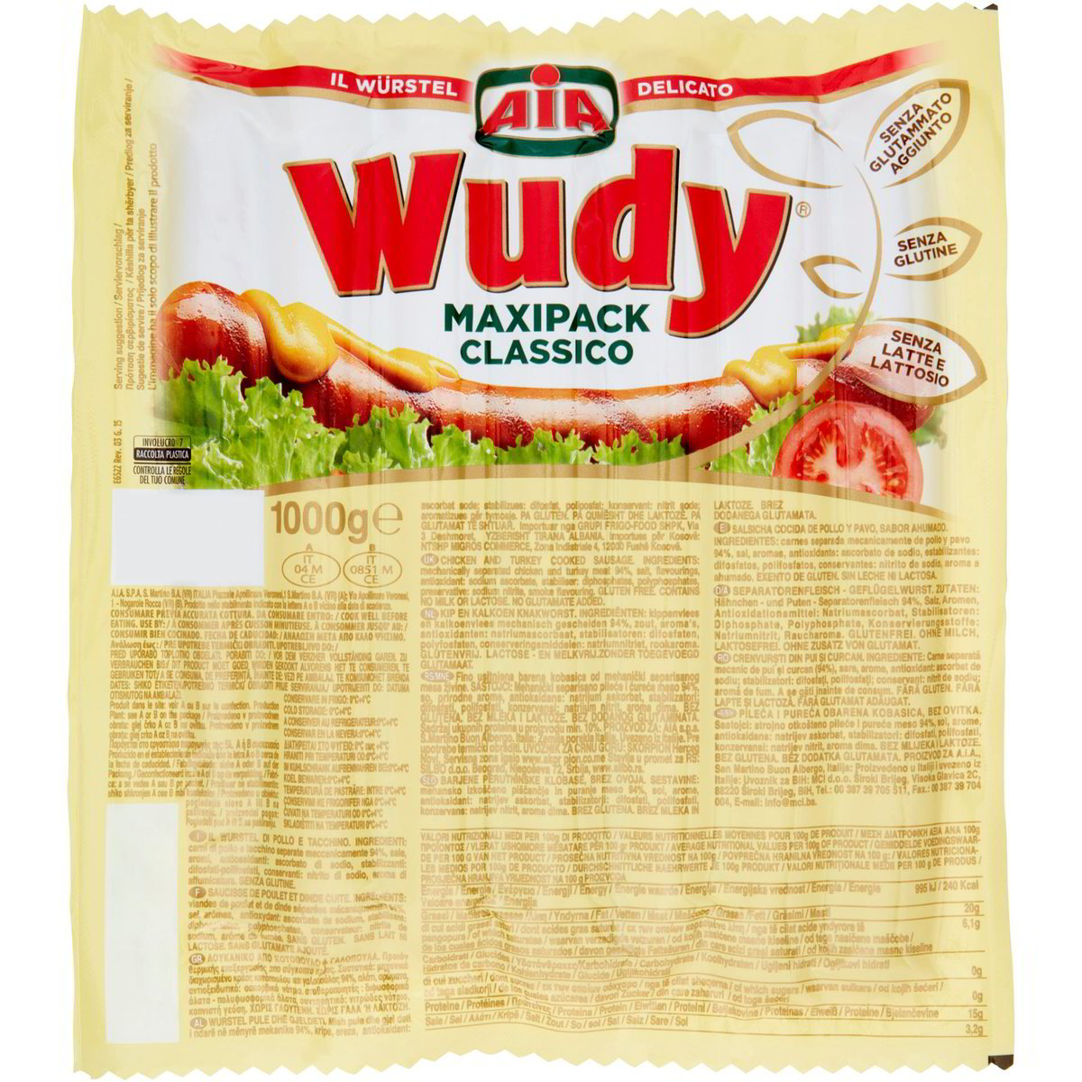 Wurstel maxipack classico WUDY - Coop Shop