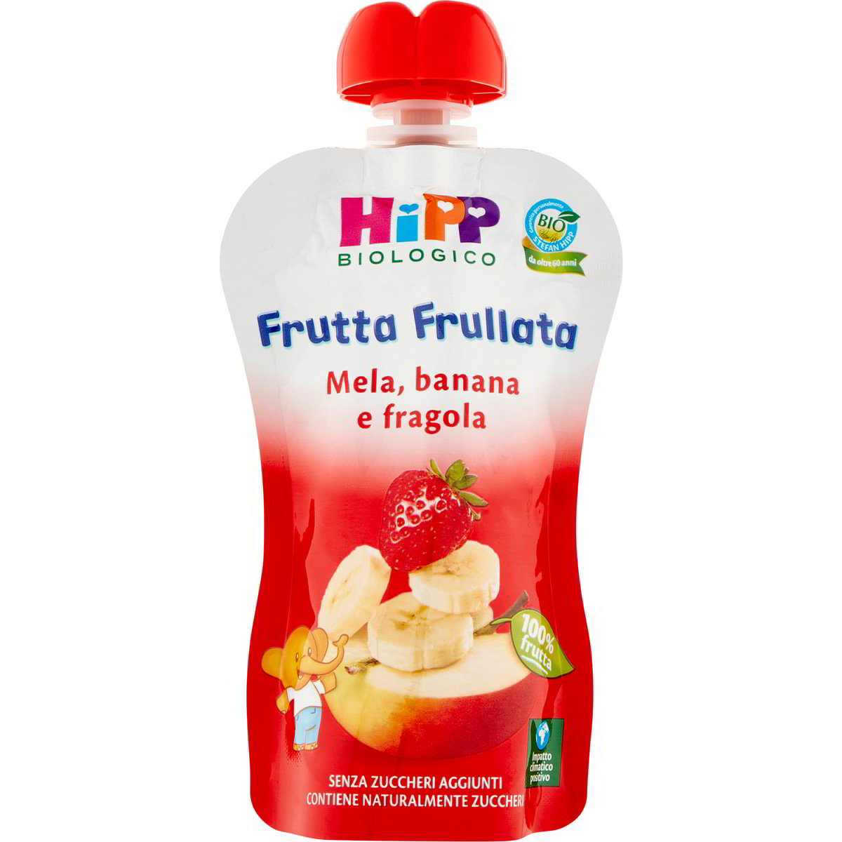 Omogeneizzato frutta frullata mela/banana/fragola HIPP 90 G - Coop Shop