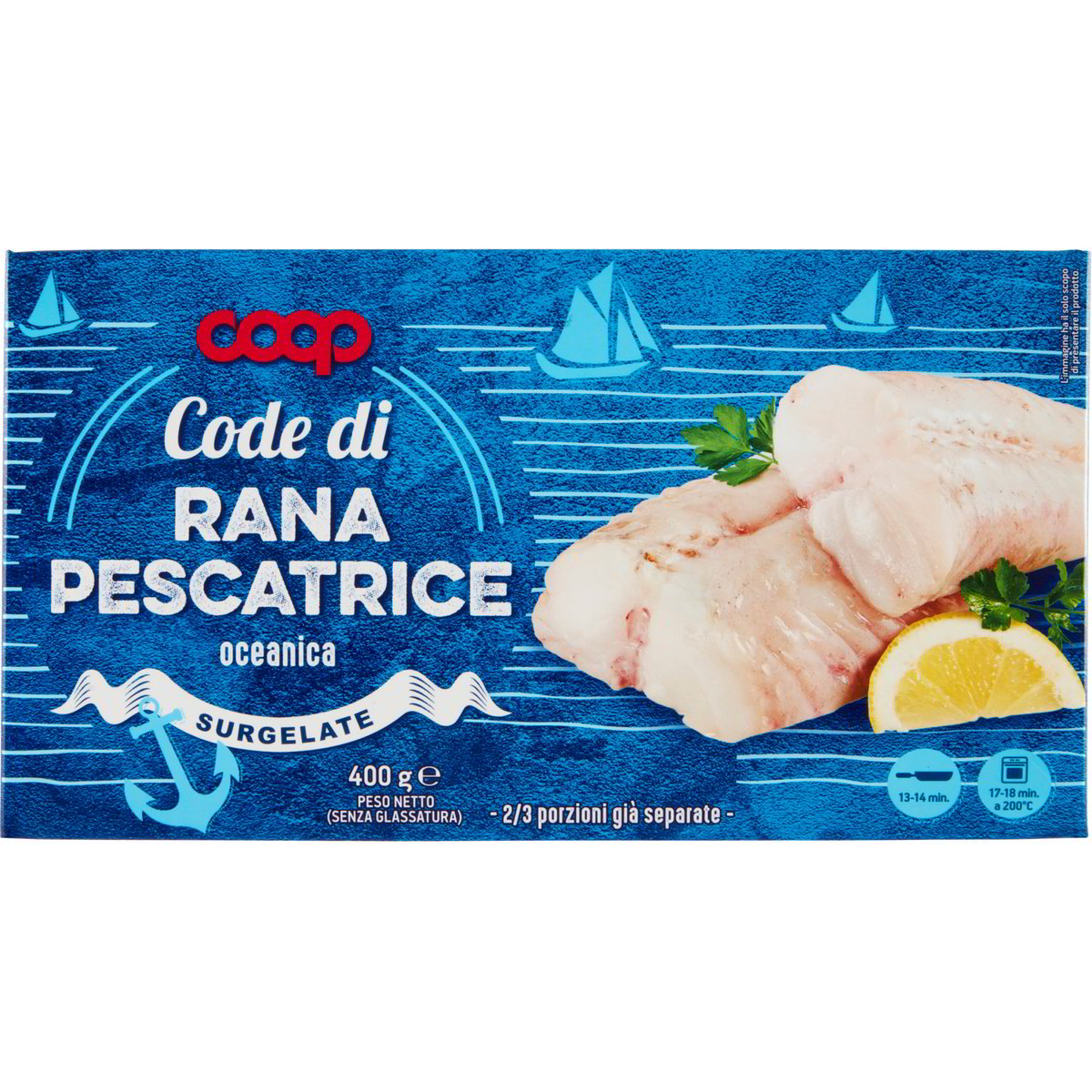 Rana pescatrice sudafricana code surgelata COOP 400 G - Coop Shop
