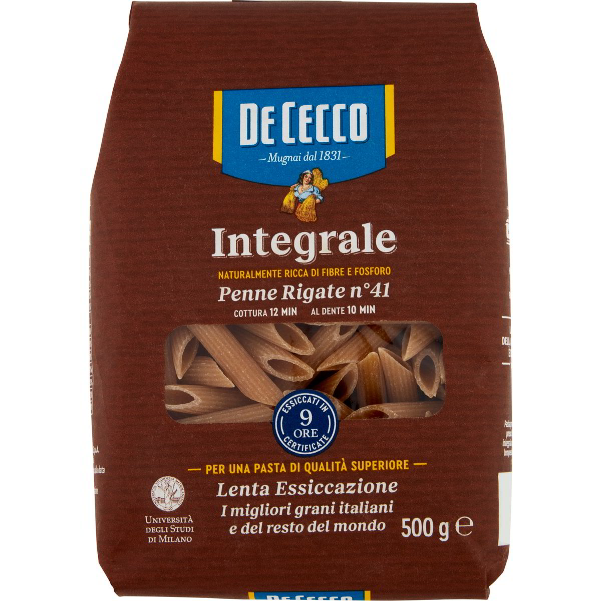 Penne rigate integrali n.41 DE CECCO 500 G - Coop Shop