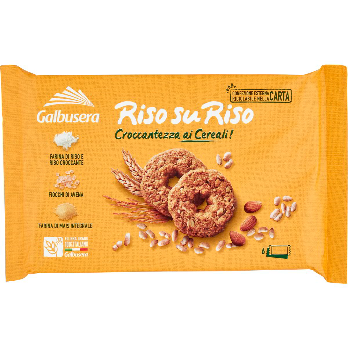 Frollini riso su riso ai 5 cereali e frutta GALBUSERA 6 X 40 G - Coop Shop
