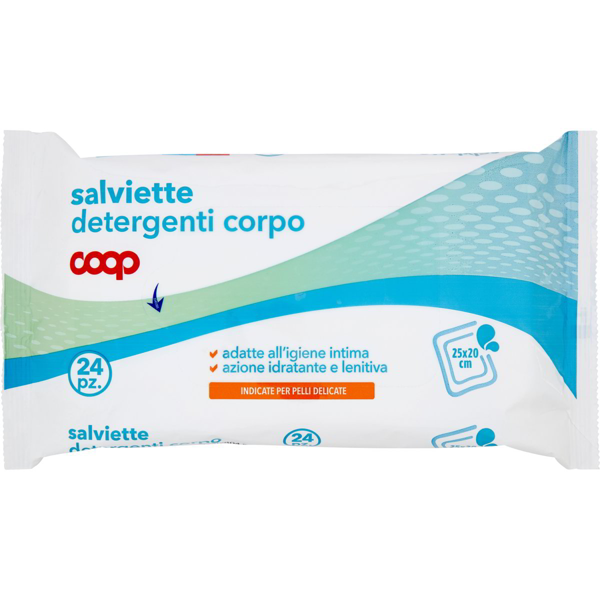Salviette detergenti corpo cm25x20 x24 COOP 1 PZ - Coop Shop