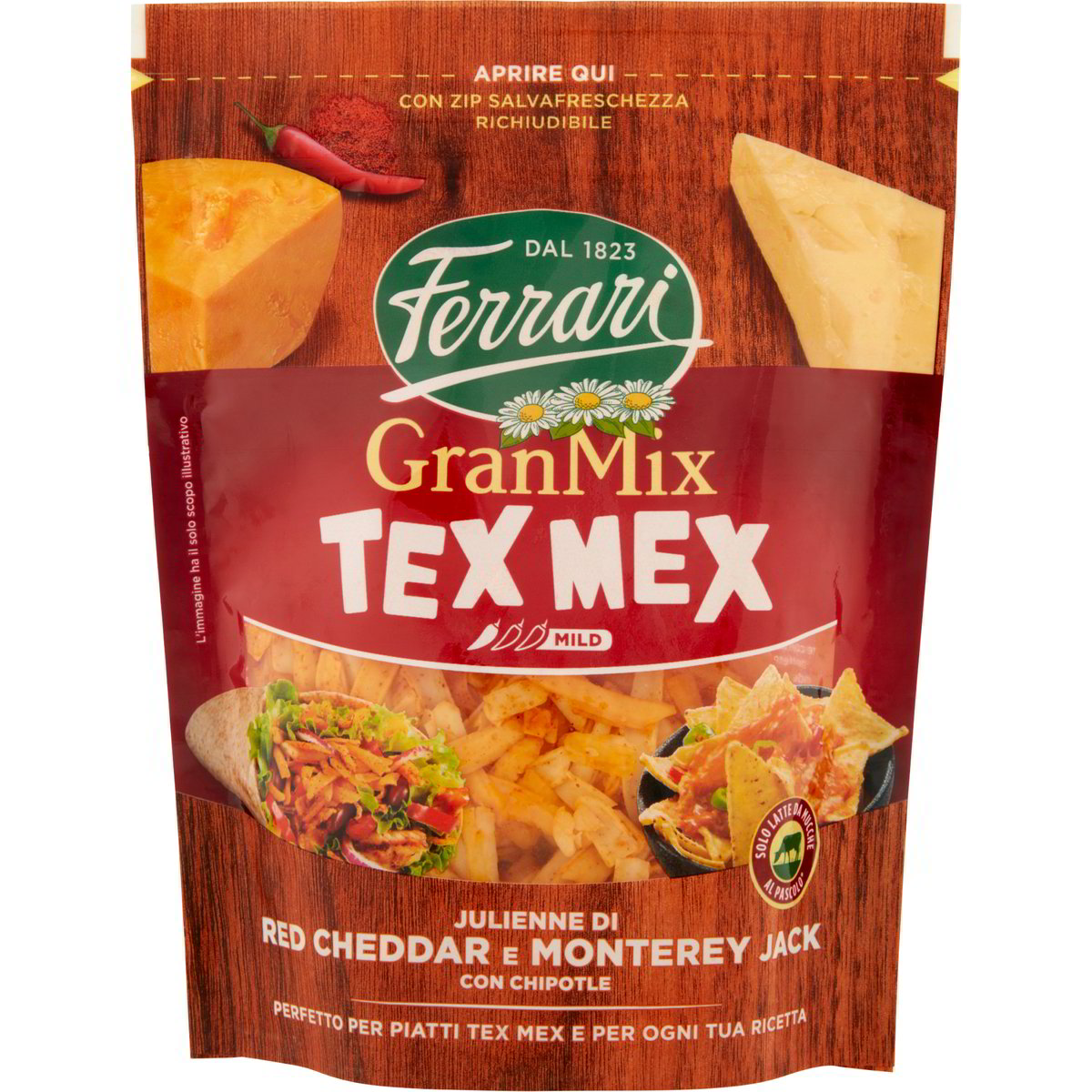 Formaggio cheddar/monterey jack a julienne tex mex FERRARI 125 G - Coop ...