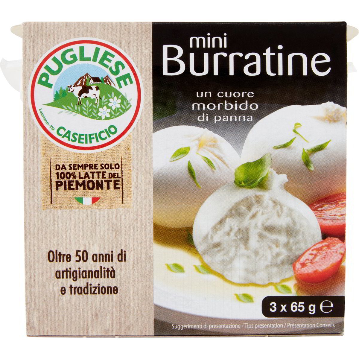 Burrata mini x3 CASEIFICIO PUGLIESE 3 X 65 G - Coop Shop