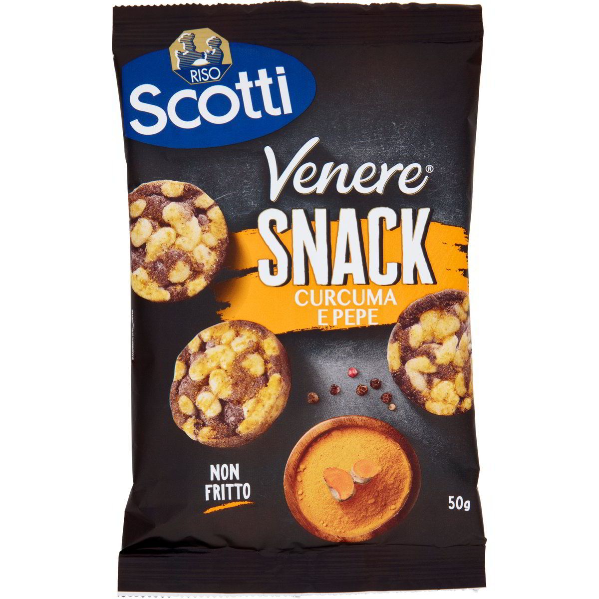 Snack curcuma e pepe riso venere RISO SCOTTI 50 G - Coop Shop