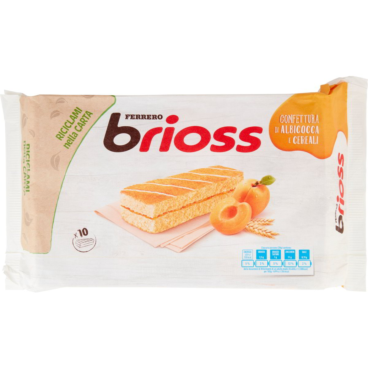 Brioches all'albicocca brioss FERRERO 10 X 28 G - Coop Shop