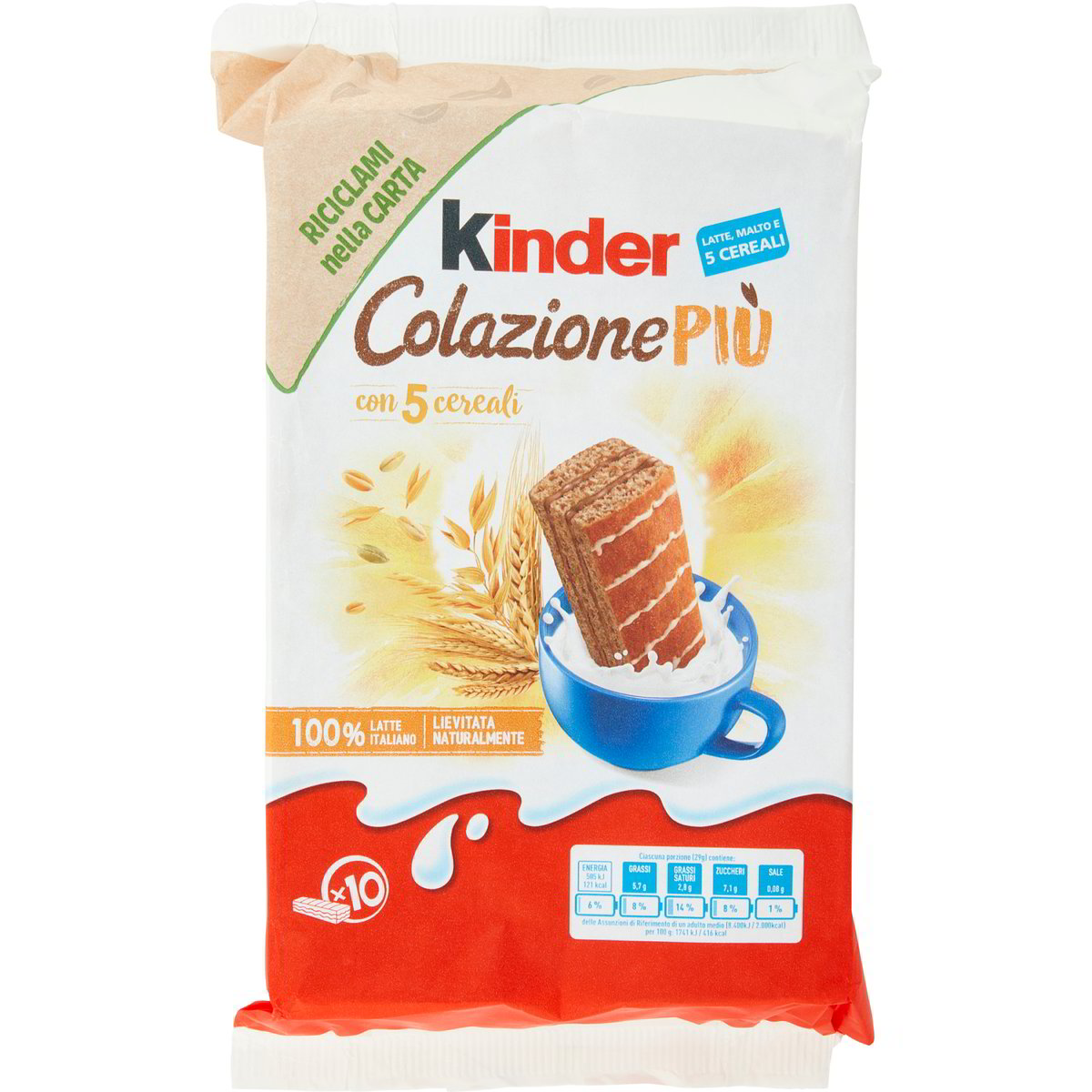 Kinder colazione più con 5 cereali FERRERO 10 X 29 G - Coop Shop