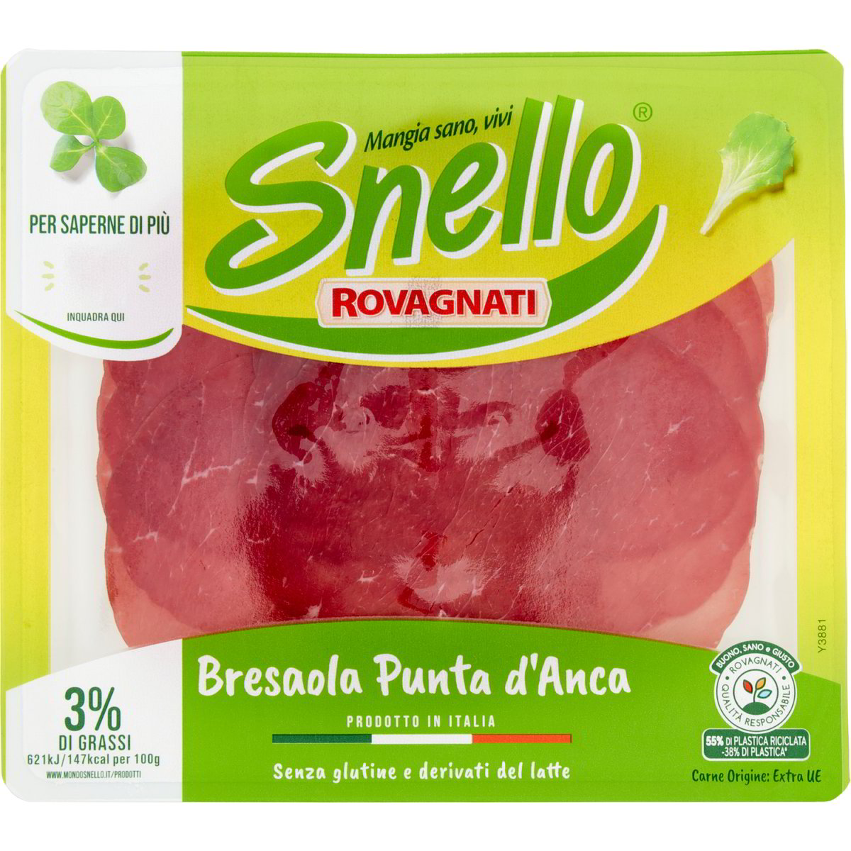 Bresaola punta d'anca snello ROVAGNATI 70 G - Coop Shop