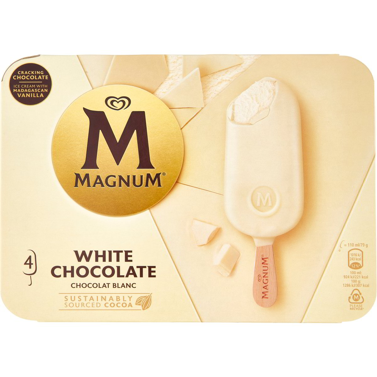 Magnum bianco ALGIDA 4 X 79 G - Coop Shop