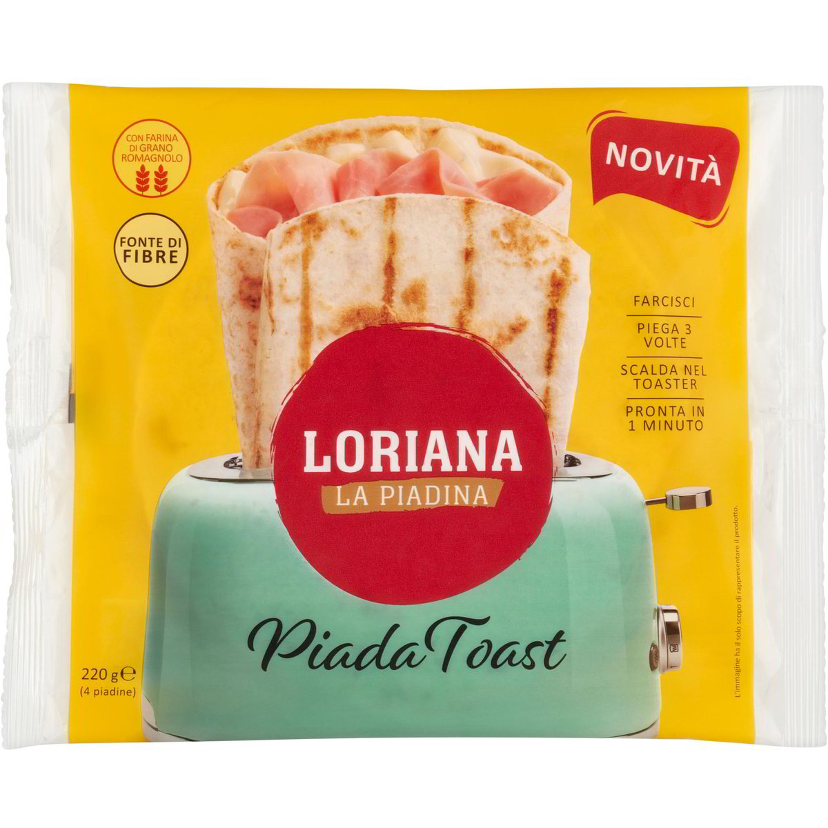 Piadina toast x4 LORIANA 220 G - Coop Shop