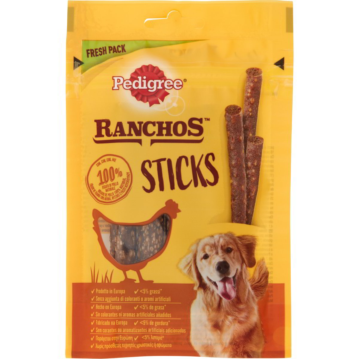 Snack per cani sticks ranchos al pollo PEDIGREE 10 X 60 G - Coop Shop