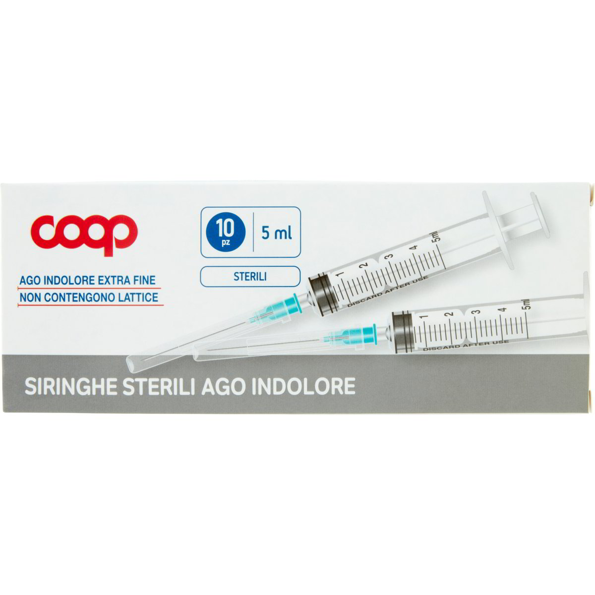Siringhe sterili con ago indolore 5 ml x10 COOP 1 PZ - Coop Shop