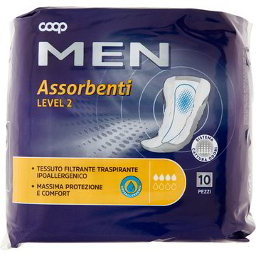 Assorbenti uomo level 2 x10 COOP 1 PZ - Coop Shop