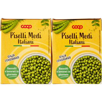 Piselli medi COOP 2 X 380 G - Coop Shop
