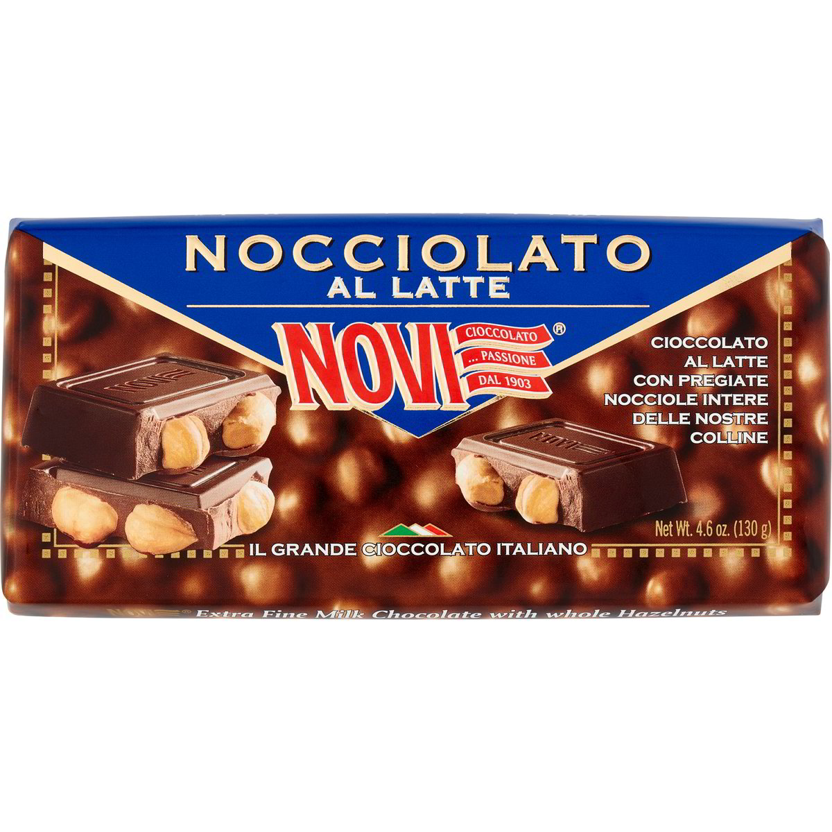 Tavoletta cioccolato nocciolato al latte NOVI 130 G - Coop Shop