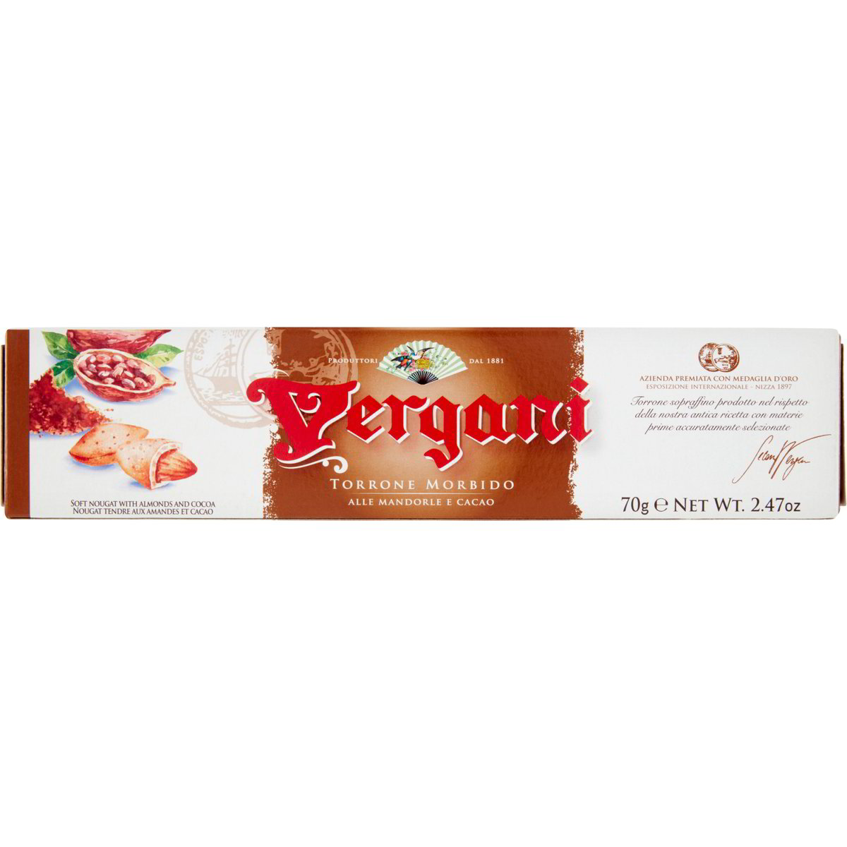 Torrone morbido alle mandorle e cacao VERGANI 70 G - Coop Shop