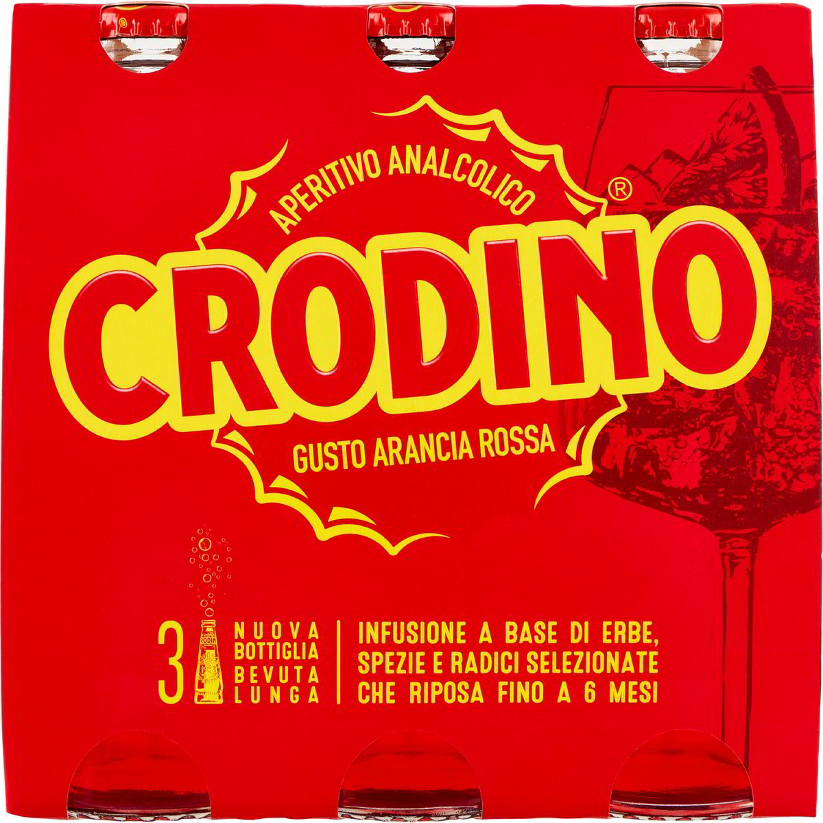 Aperitivo analcolico arancia rossa CRODINO 3 X 175 ML - Coop Shop