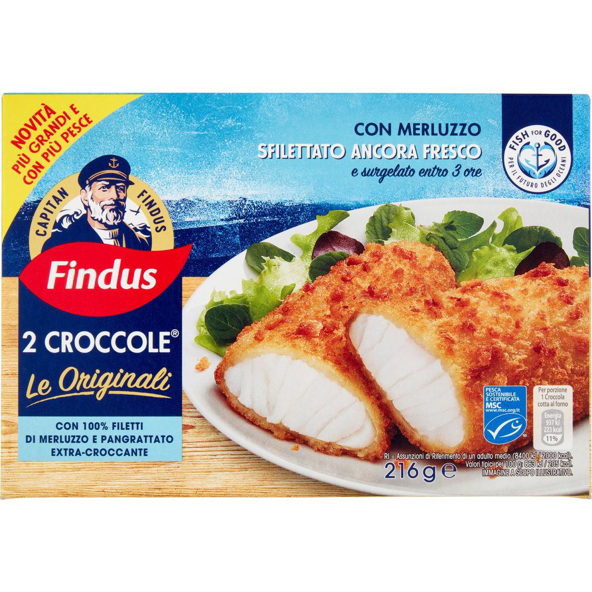 Merluzzo filetti impanati croccole x2 FINDUS 216 G - Coop Shop