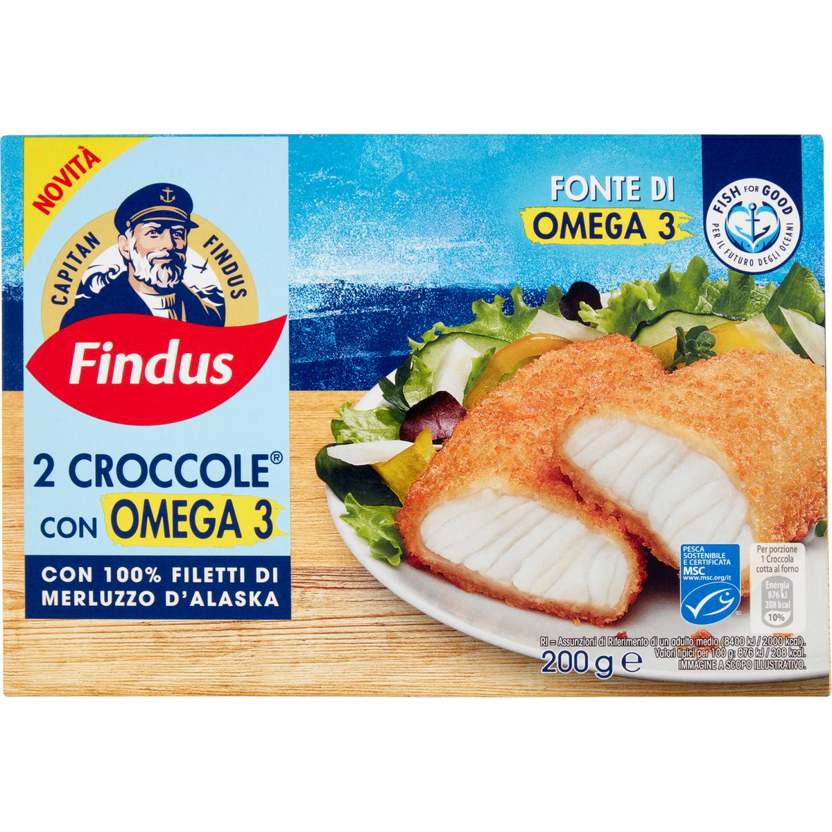 Merluzzo d'alaska filetti impanati croccole x2 FINDUS 200 G - Coop Shop