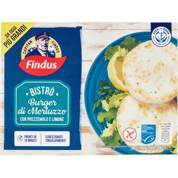 Burger di merluzzo con prezzemolo/limone bistrò FINDUS 190 G - Coop Shop