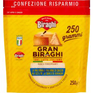 Formaggio grattugiato BIRAGHI 250 G - Coop Shop
