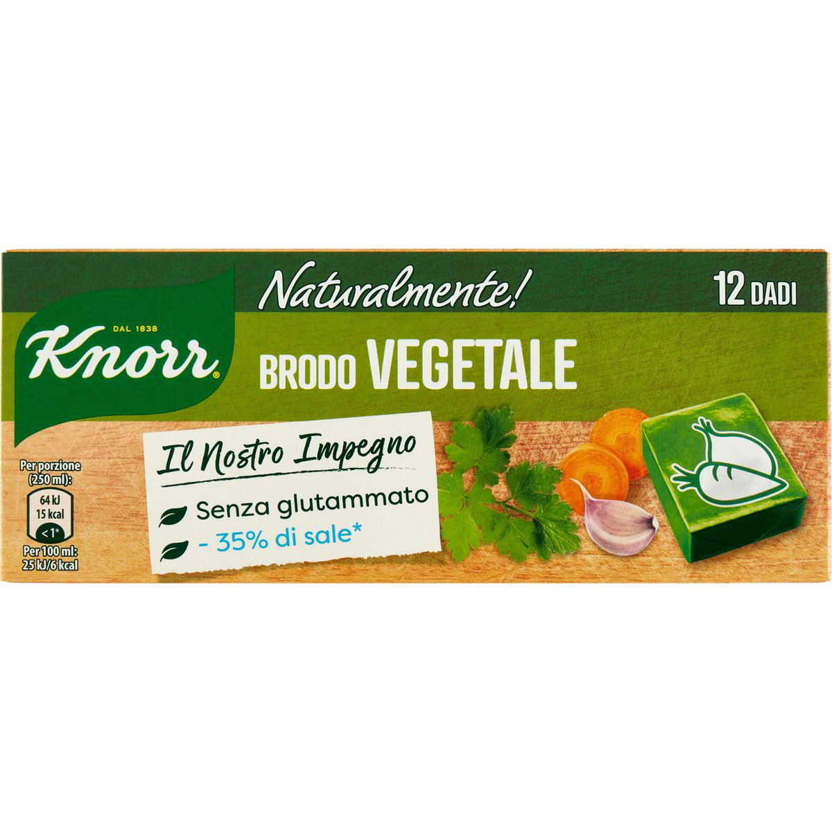 Dado vegetale naturalmente KNORR 109 G - Coop Shop