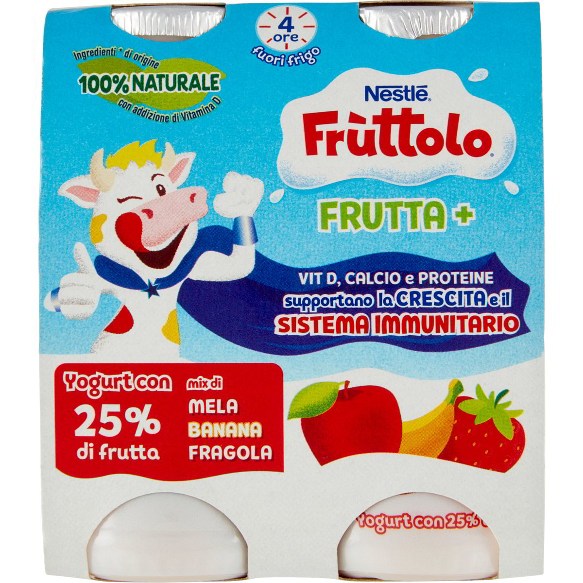 Fruttolo mix mela/banana/fragola x4 FRUTTOLO 4 X 90 G - Coop Shop