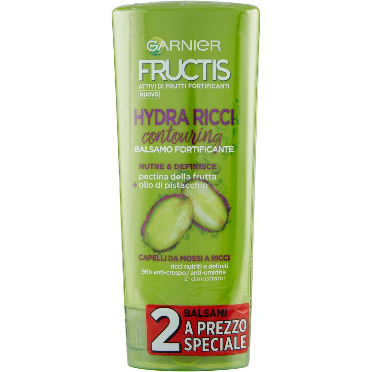 Balsamo fortificante per capelli hydra ricci GARNIER FRUCTIS 2 X 200 ML ...