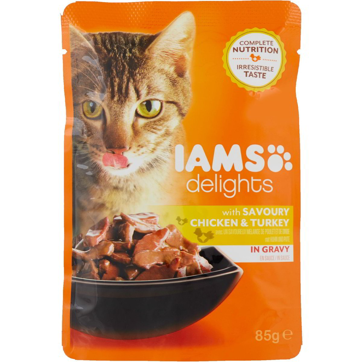Alimento per gatti adulti delight pollo e tacchino IAMS 85 G - Coop Shop