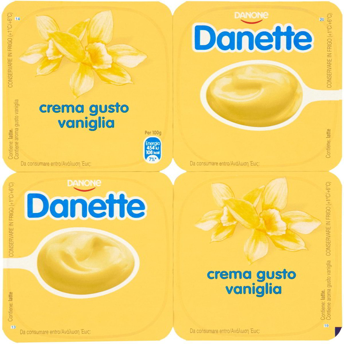 Danette crema dessert vaniglia DANONE 4 X 125 G - Coop Shop