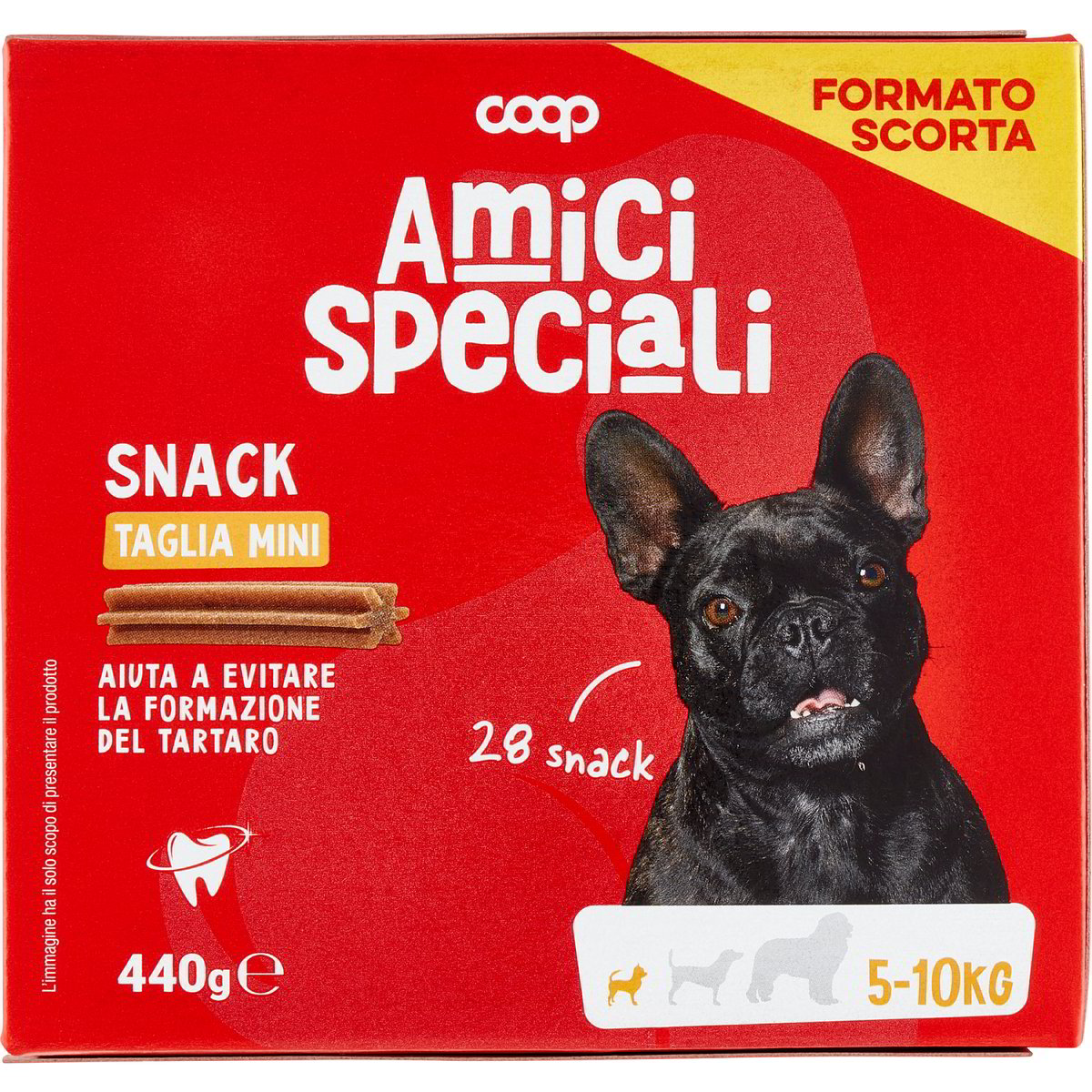 Snack per cani mini bastoncini igiene orale x28 COOP - AMICI SPECIALI ...